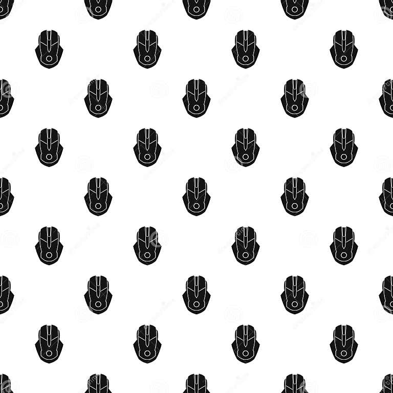 Computer Mouse Pattern, Simple Style Stock Vector - Illustration of ...