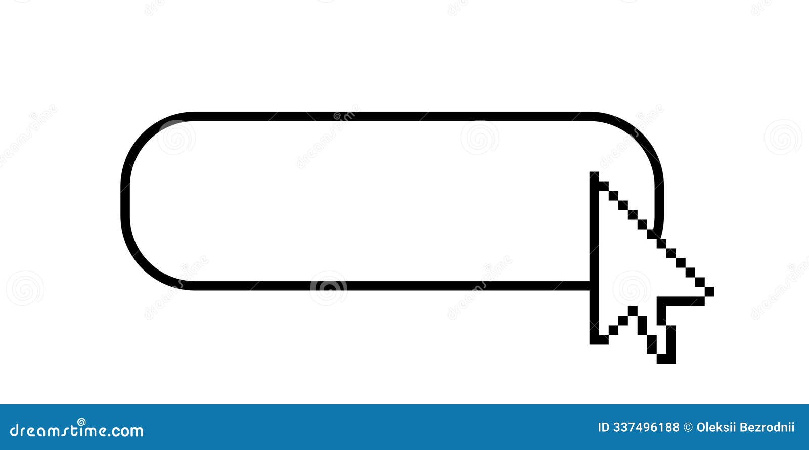 Computer Mouse Pointer Frame with Web Pointer. Stock Illustration - Illustration of dark, scroll ...
