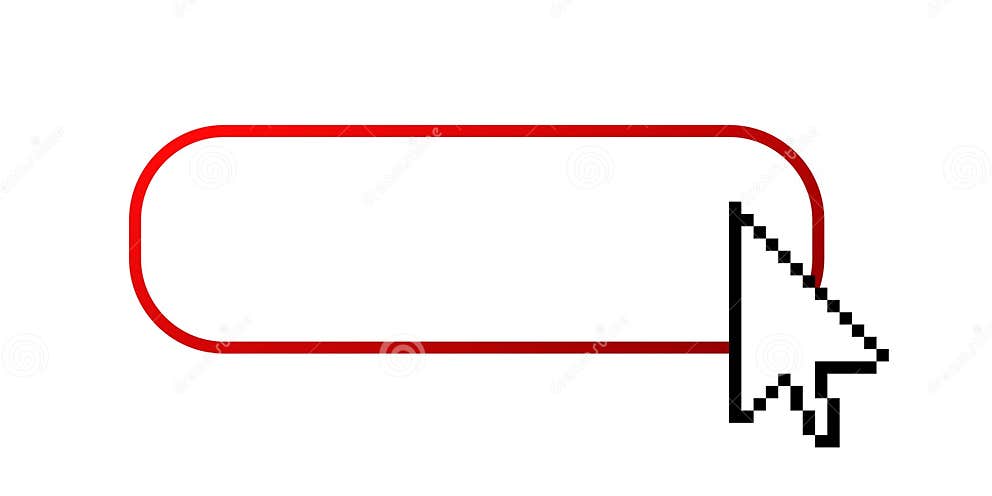 Computer Mouse Pointer Frame with Web Pointer. Stock Illustration - Illustration of pointer ...