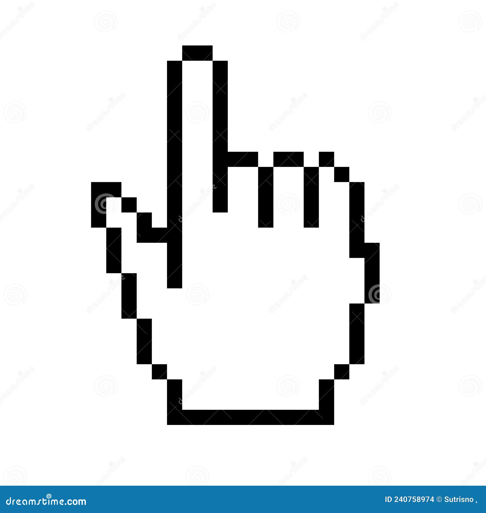 Hand Mouse Pointer. Computer Mouse Pointer Hand Icon. Stock ...