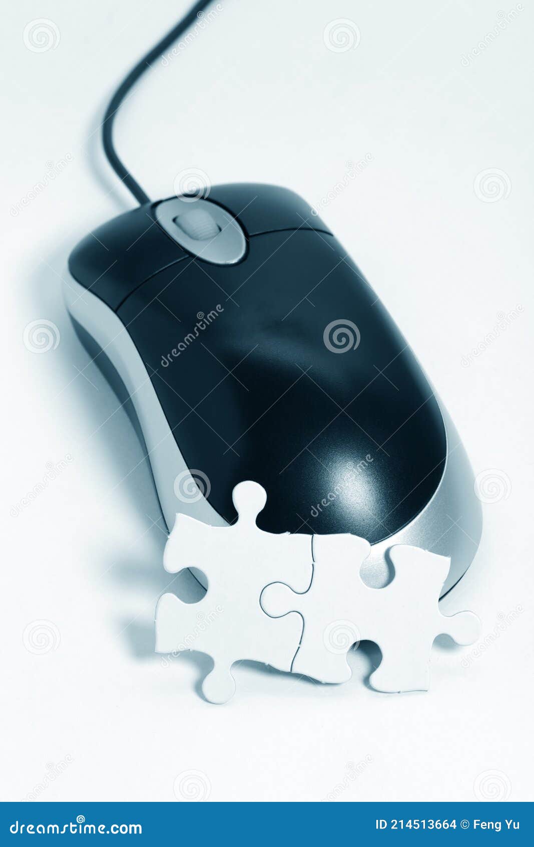 Computer mouse and Puzzle stock photo. Image of computer - 214513664