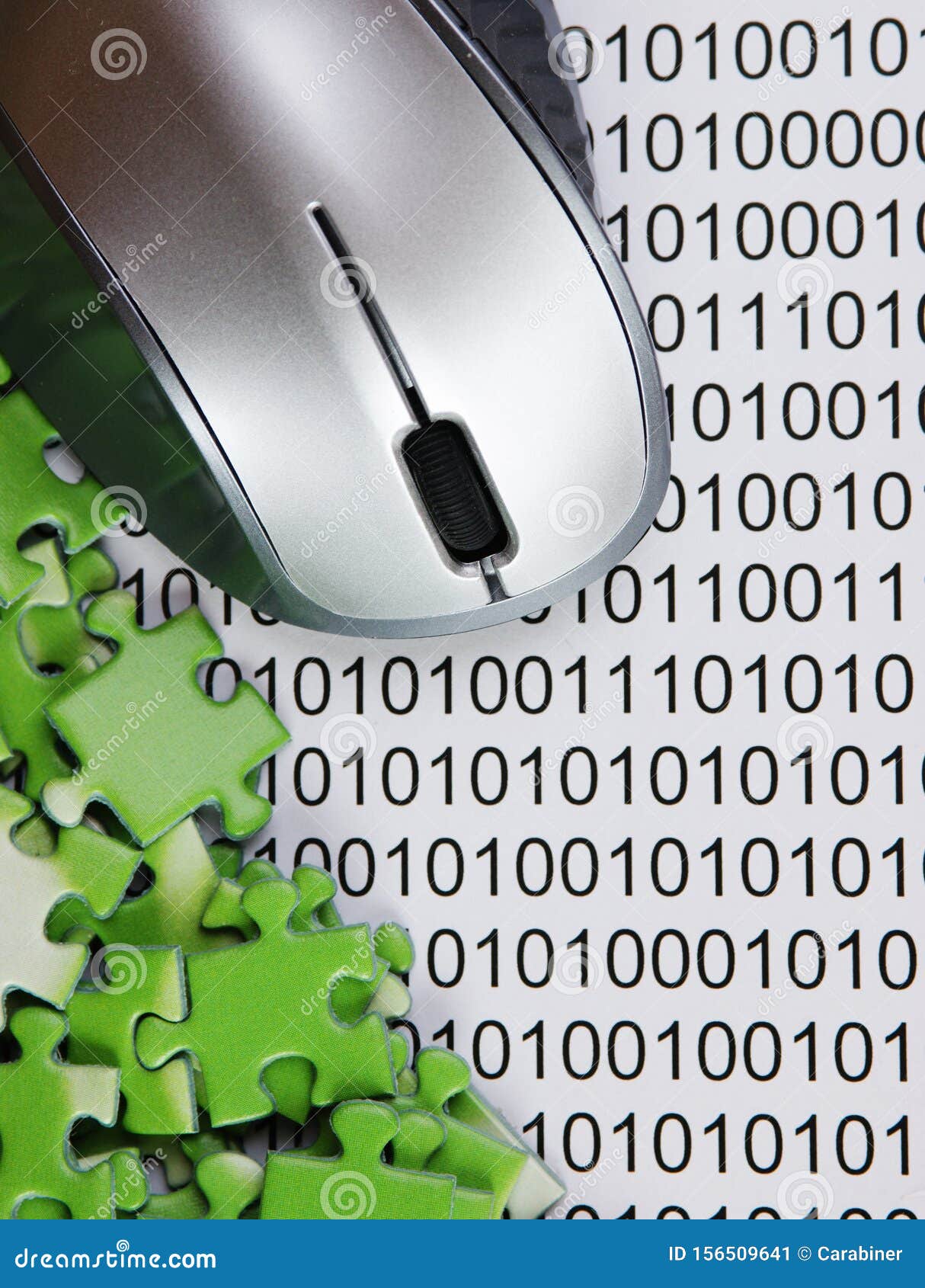 Computer mouse and puzzles stock image. Image of mouse - 156509641