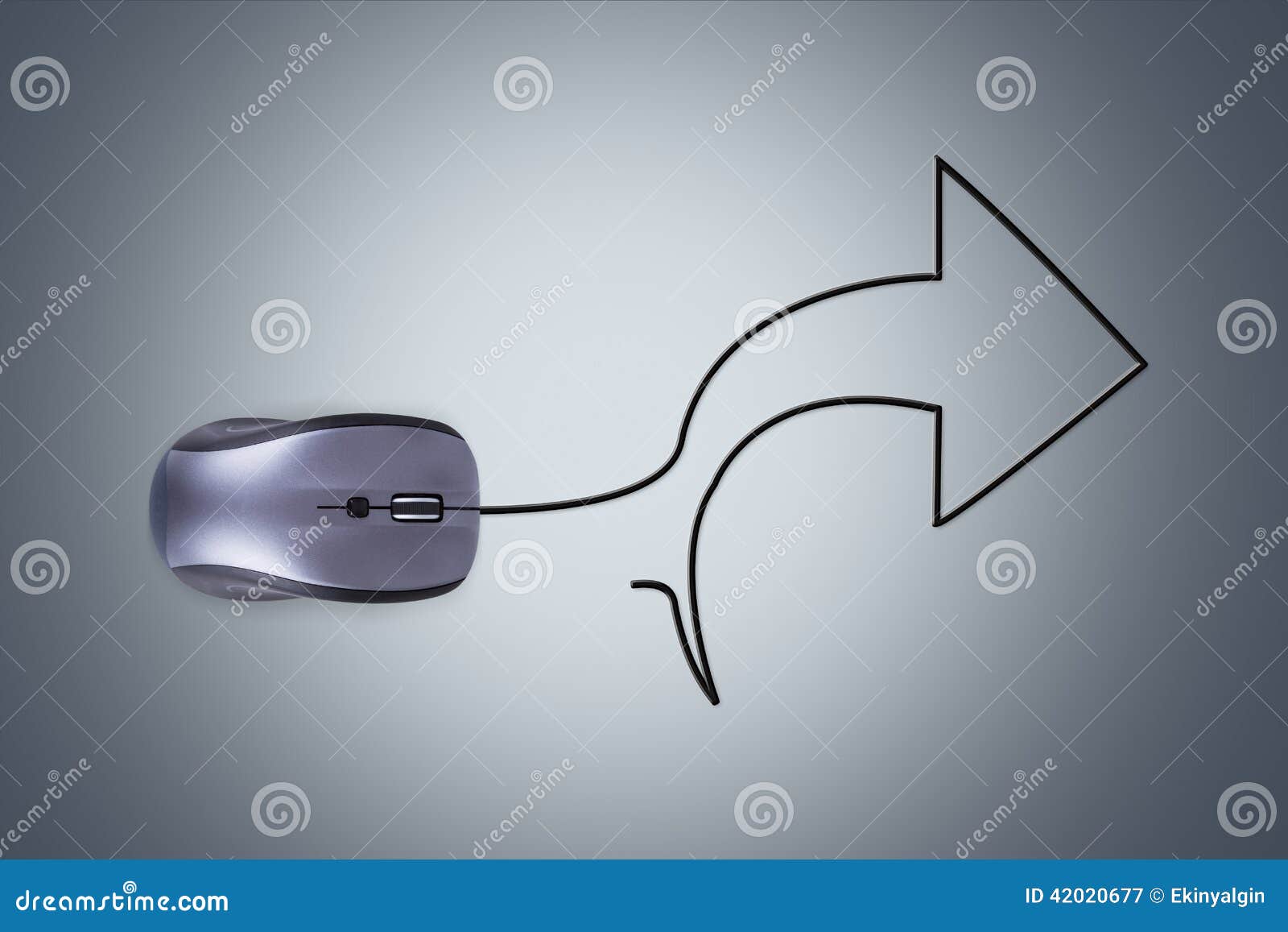 Computer Mouse with Right Arrow Stock Image - Image of right, church ...