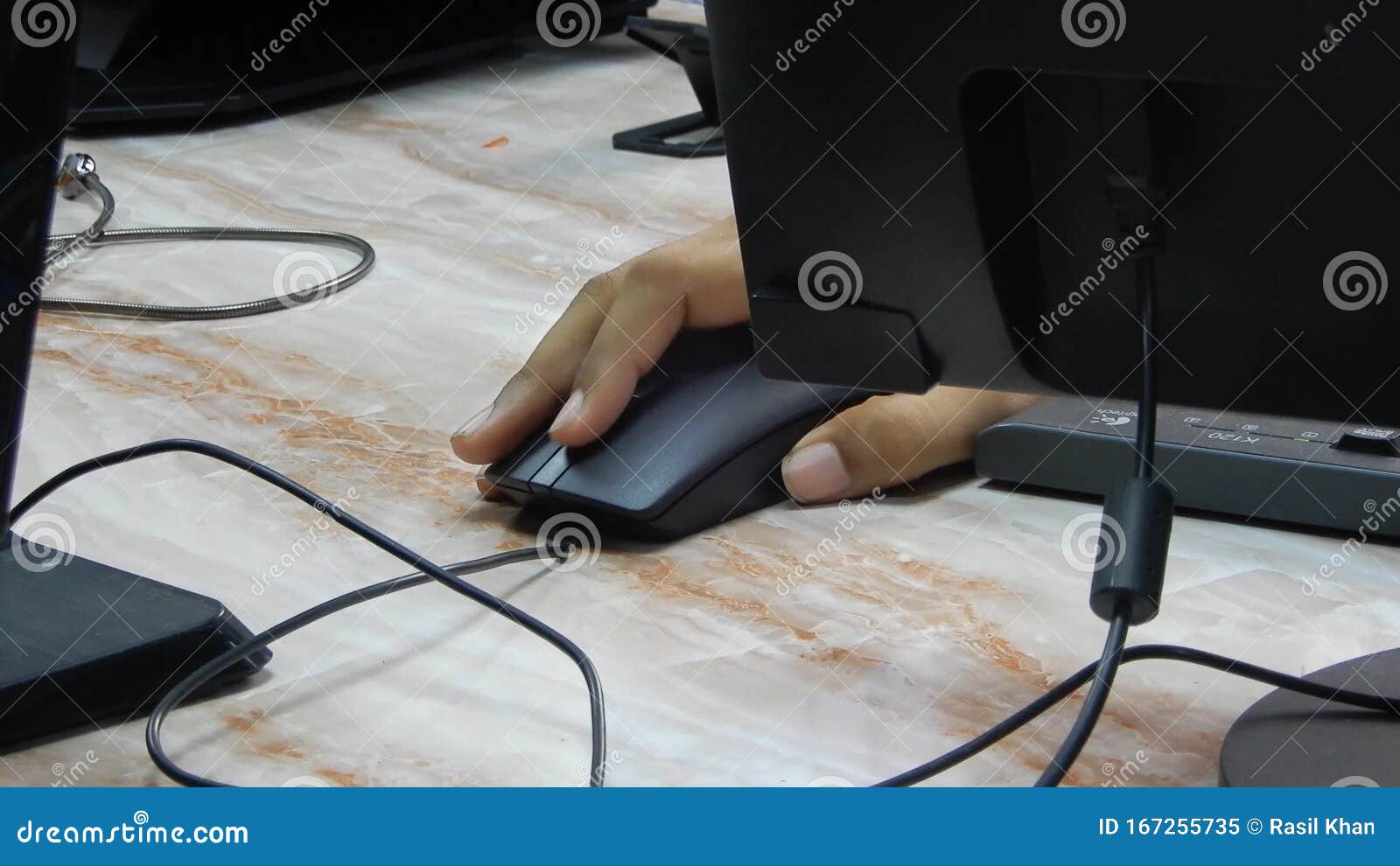 Computer Mouse Scrolling and Clicking Stock Video - Video of footage ...