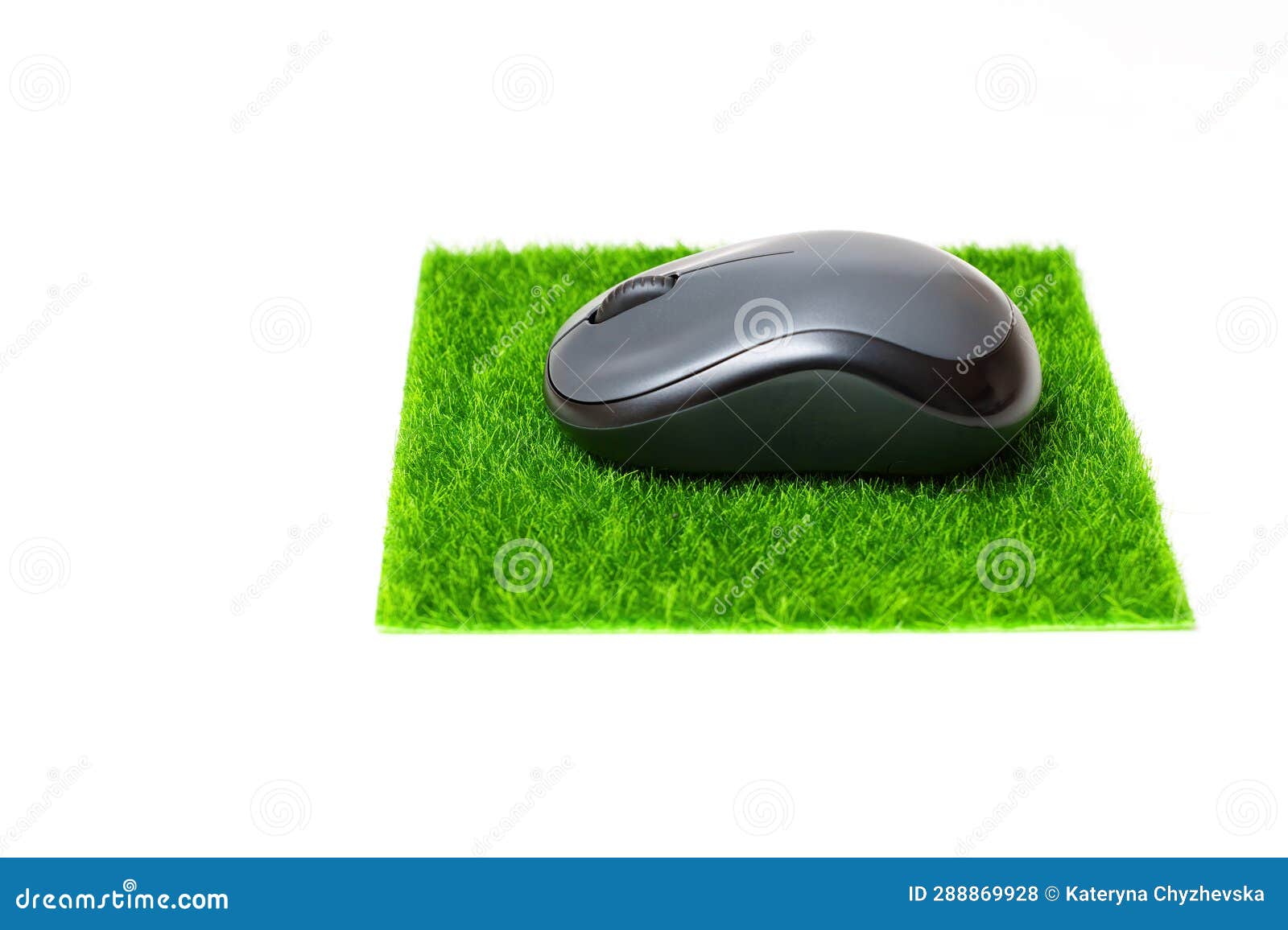 Computer Mouse Set on a Synthetic Mousepad Stock Photo - Image of ...