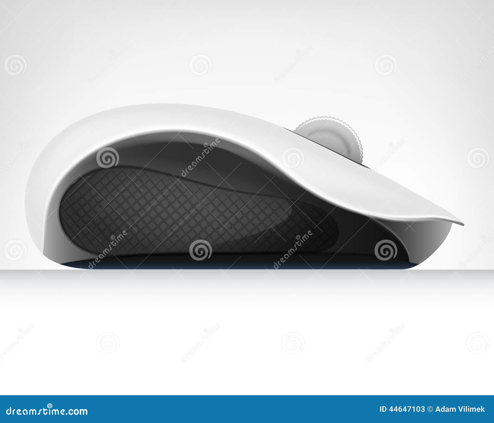 Computer Mouse in Side View Isolated Object Stock Vector - Illustration ...