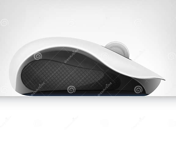 Computer Mouse in Side View Isolated Object Stock Vector - Illustration ...