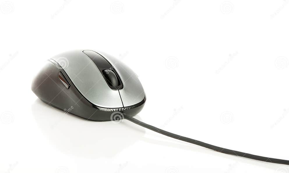 Computer Mouse silver gray stock photo. Image of click - 27361380