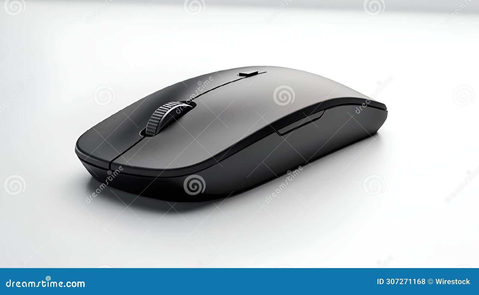 A Computer Mouse is Sitting on the Table Looking Away from the Camera ...