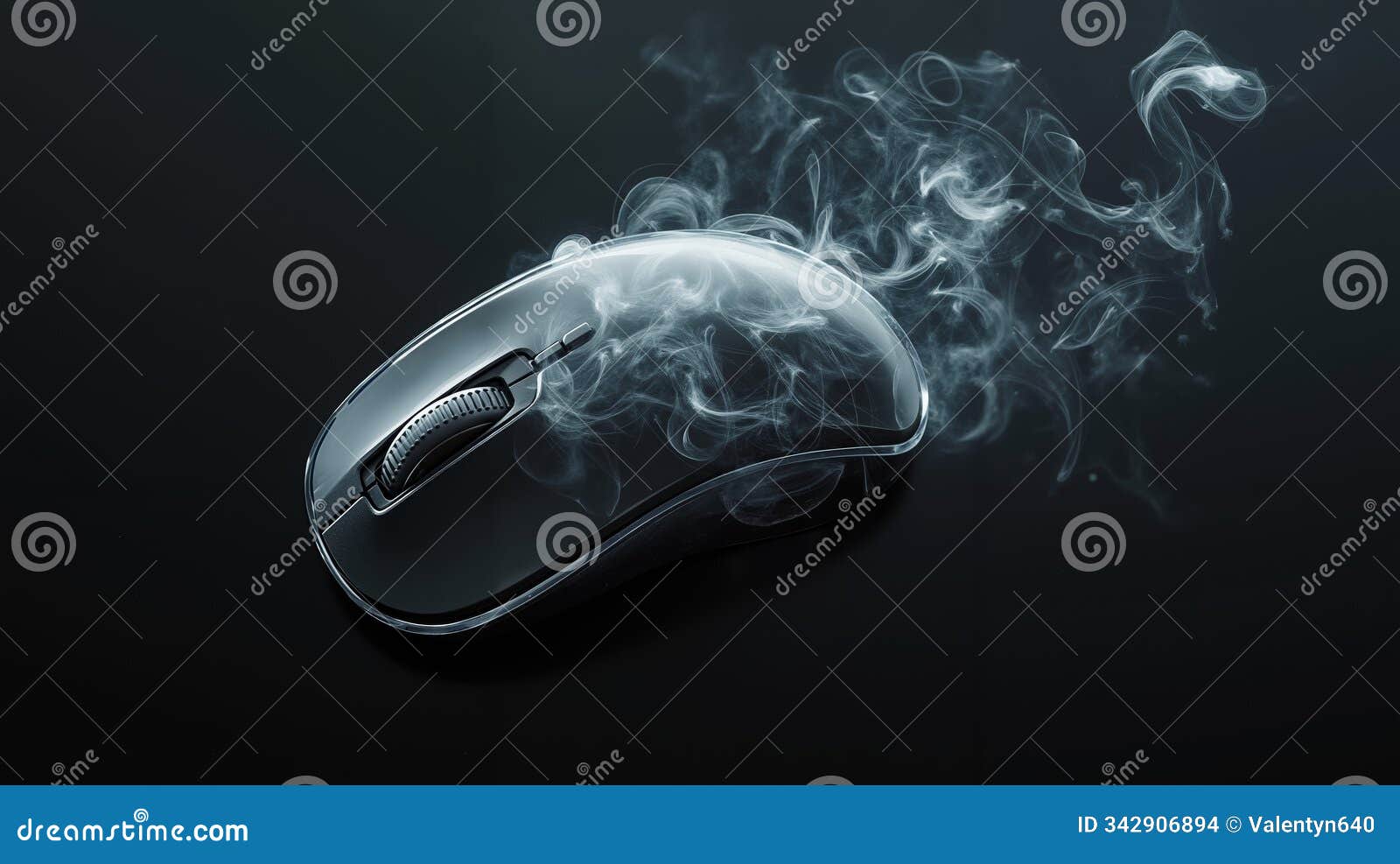 A Computer Mouse with Smoke Coming Out of it Stock Photo - Image of ...