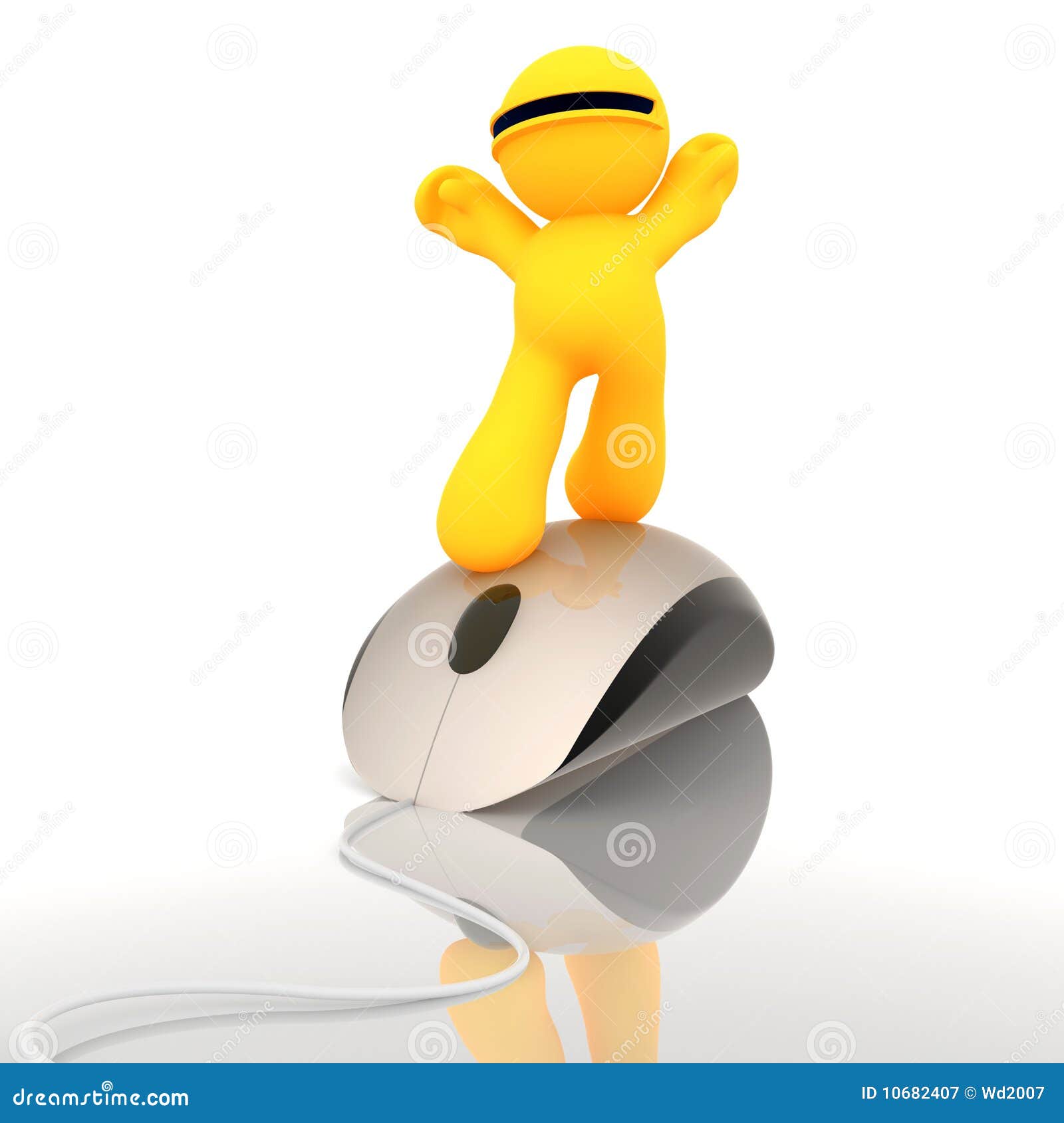 Computer Mouse Surfing Icon Symbol Stock Illustration - Illustration of ...