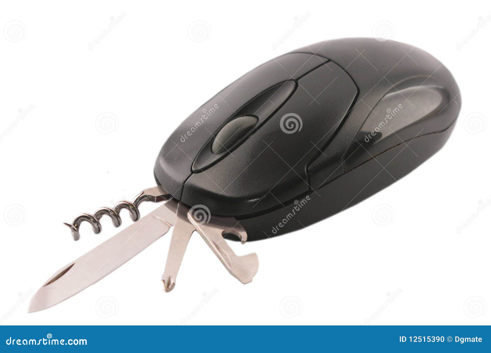 Computer mouse swiss knfie stock photo. Image of accessories - 12515390