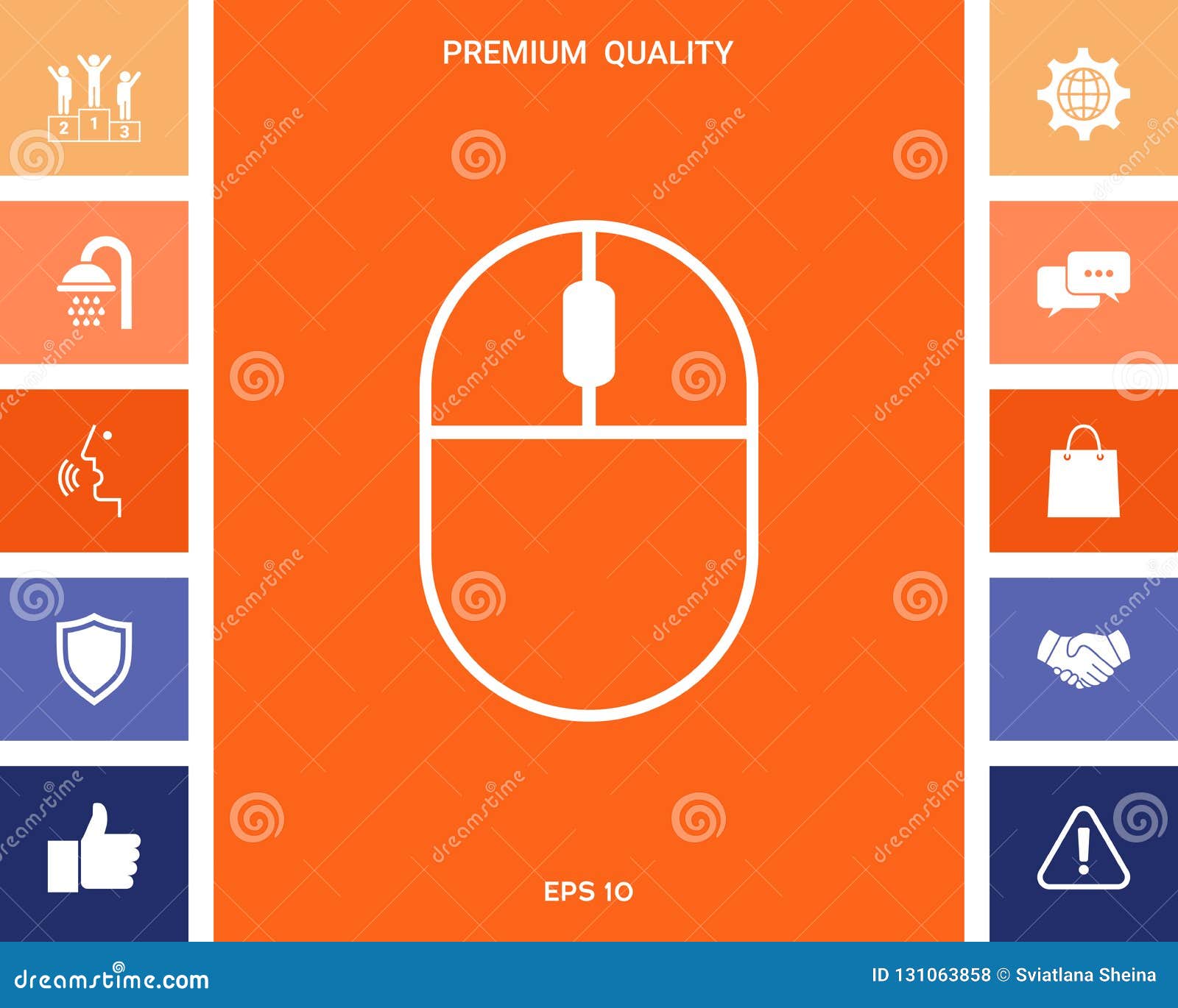 Computer mouse symbol icon stock vector. Illustration of article ...