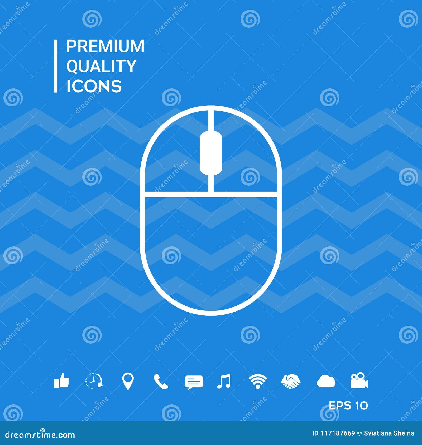 Computer mouse symbol icon stock vector. Illustration of latest - 117187669