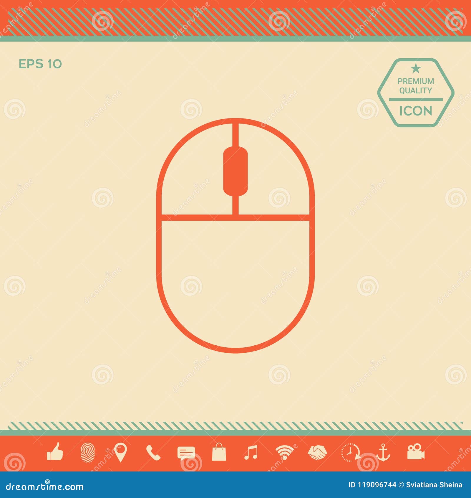 Computer mouse symbol icon stock vector. Illustration of important ...