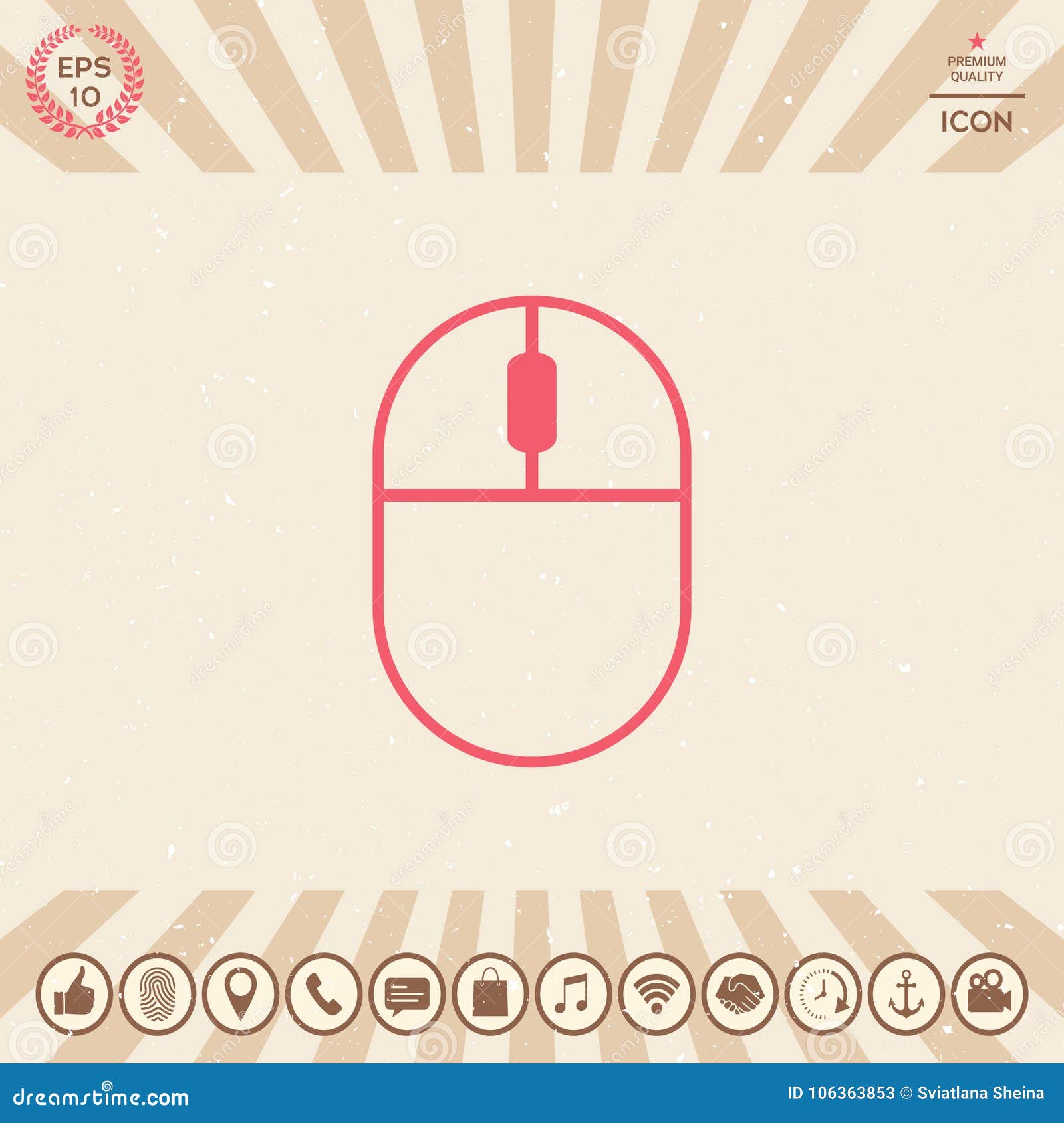 Computer mouse symbol icon stock vector. Illustration of important ...