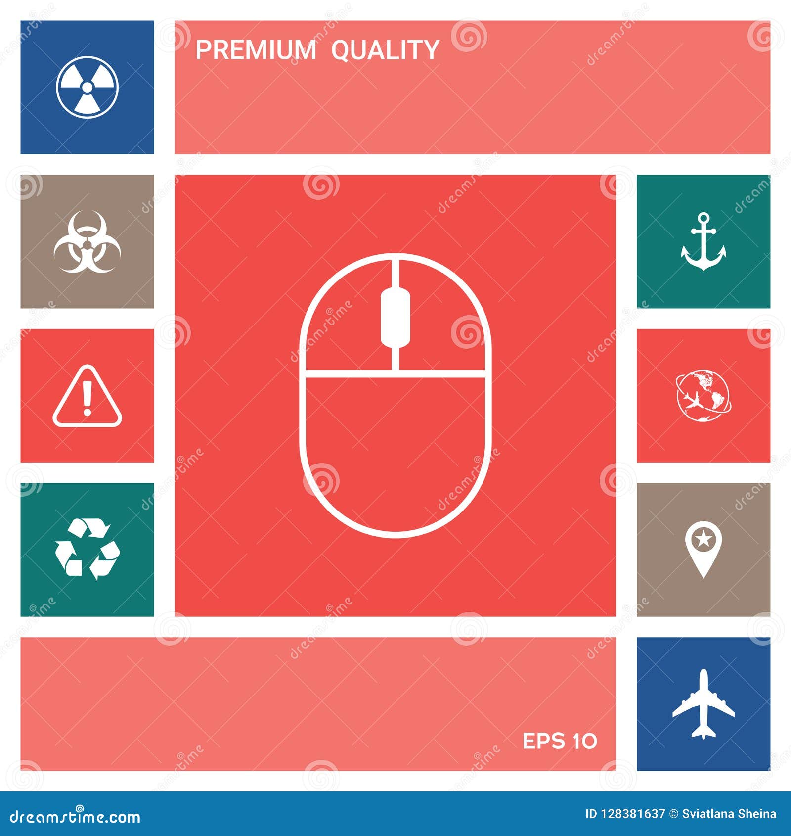 Computer Mouse Symbol Icon . Elements for Your Design Stock Vector ...