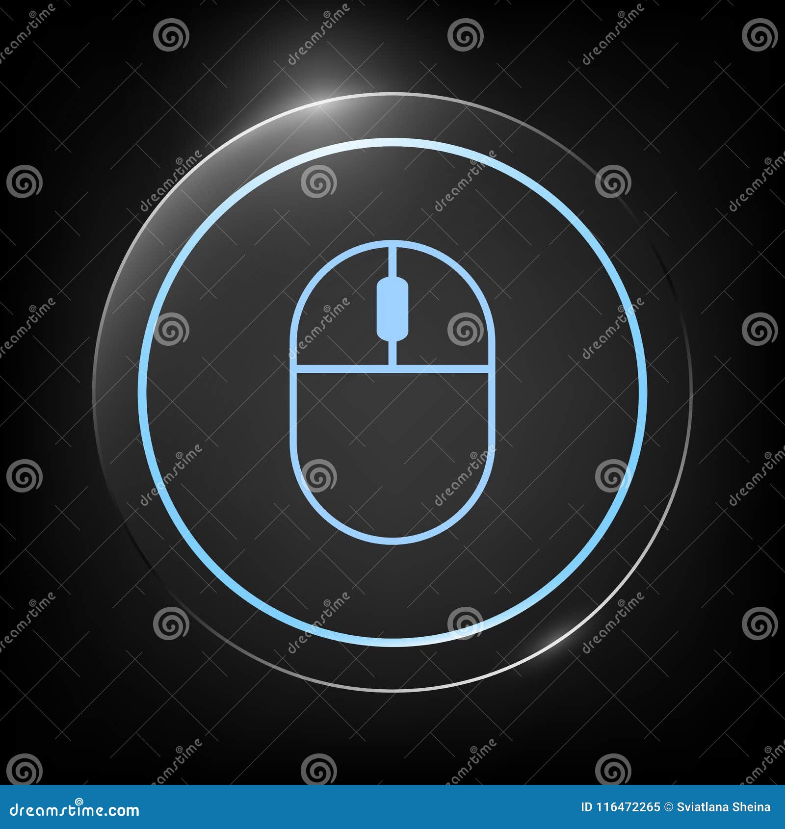 Computer mouse symbol icon stock vector. Illustration of mouse - 116472265