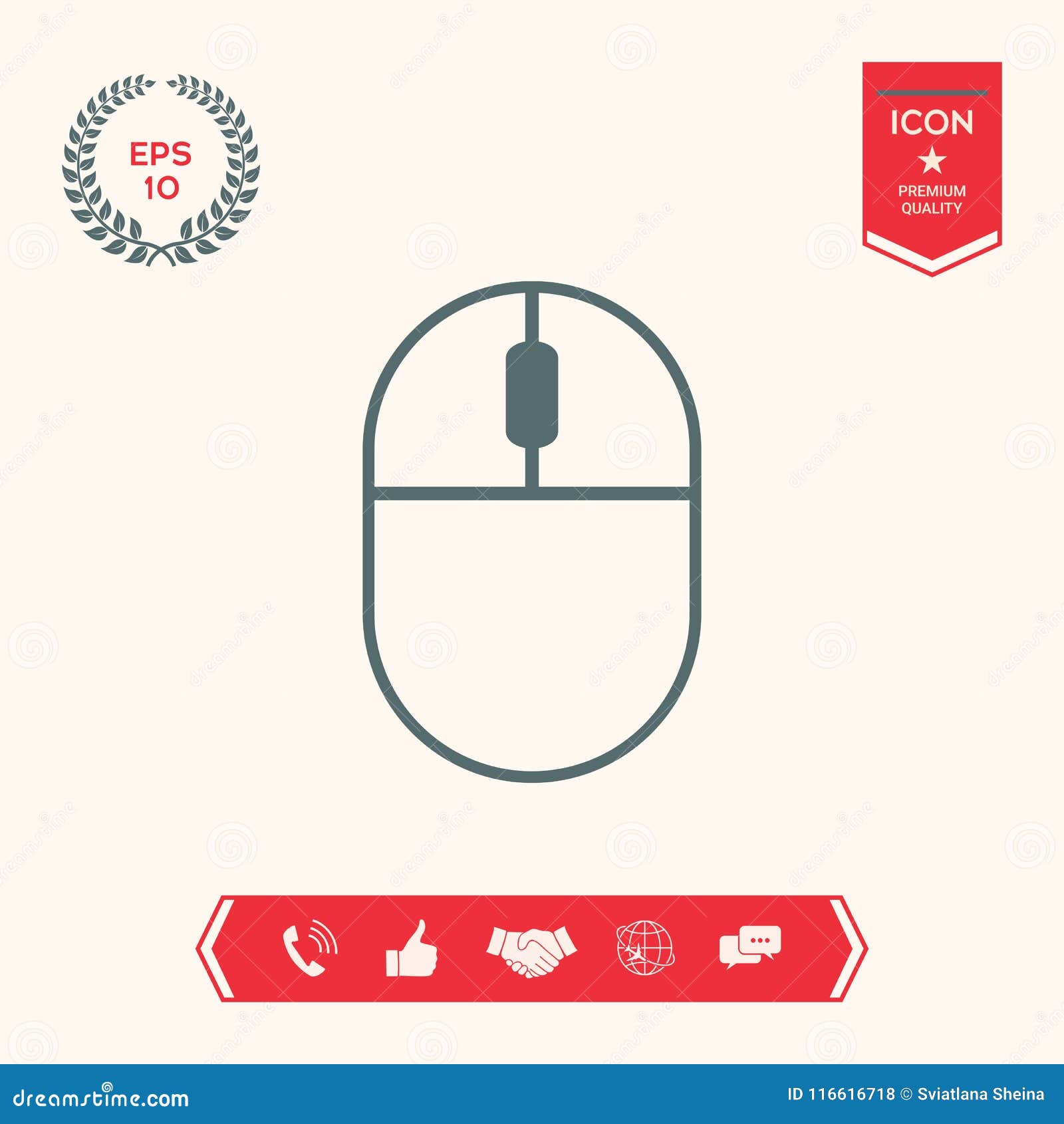 Computer mouse symbol icon stock vector. Illustration of newsprint ...