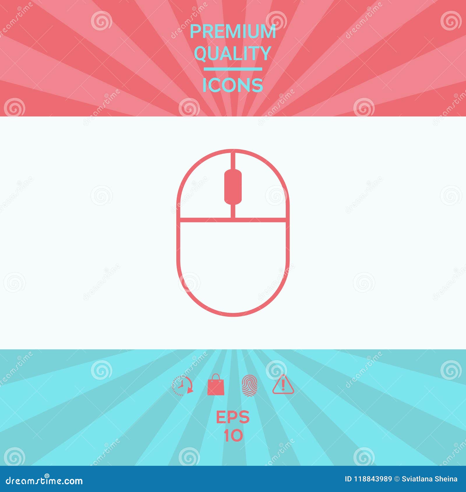 Computer mouse symbol icon stock vector. Illustration of event - 118843989