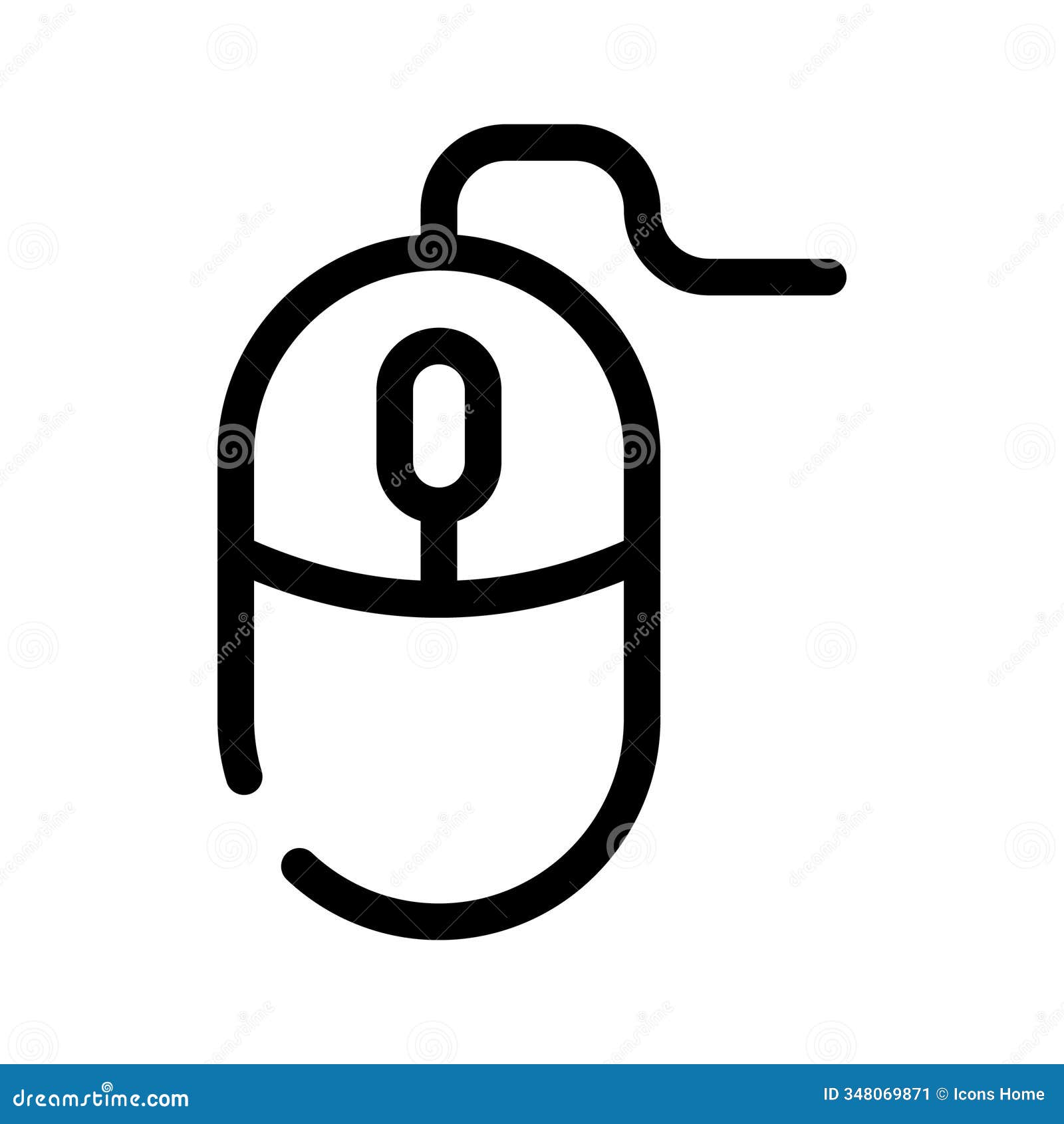 A Computer Mouse Symbol for Navigation or Input Stock Illustration ...