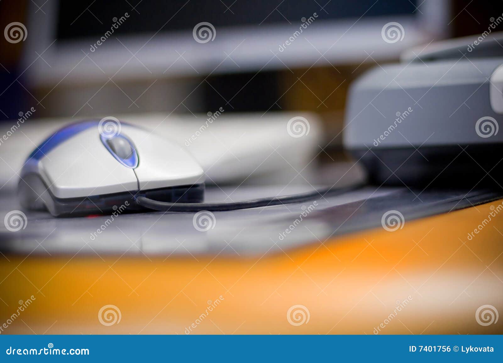 Computer Mouse on the Table Stock Photo - Image of office, computer ...