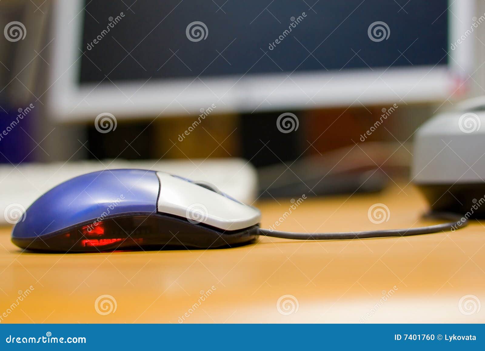 Computer mouse on a table stock photo. Image of table - 7401760
