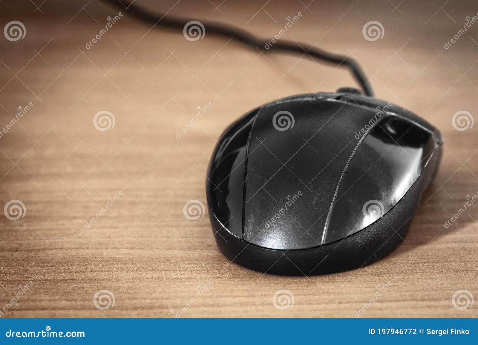 Computer Mouse on the Table Stock Photo - Image of hold, equipment ...
