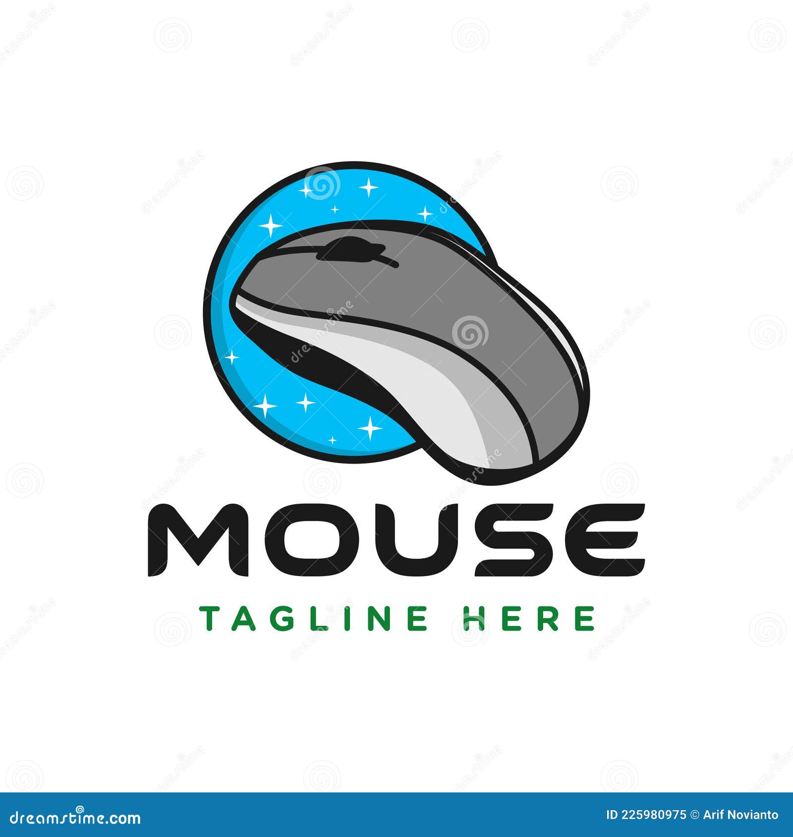 Computer Mouse Technology Illustration Logo Stock Vector - Illustration ...