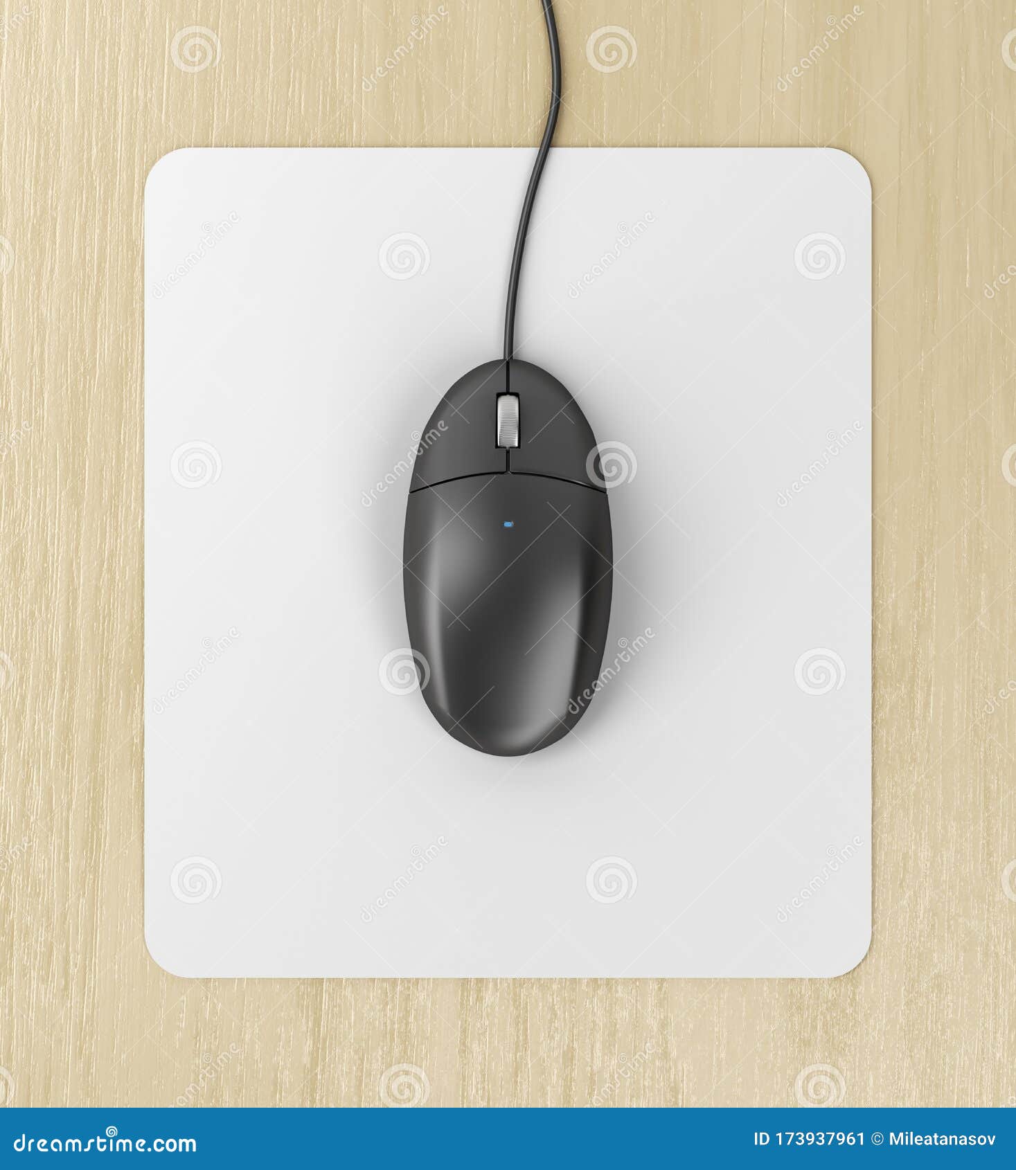Computer mouse, top view stock illustration. Illustration of computer ...