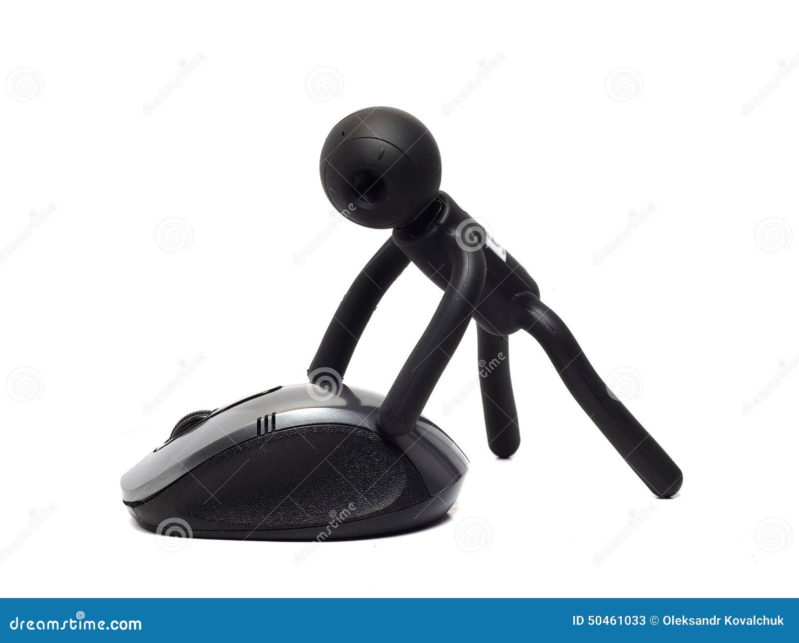 Computer mouse and toy man stock image. Image of model - 50461033
