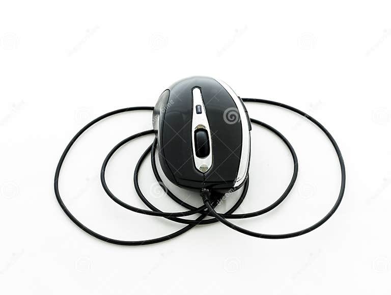 Computer Mouse with USB Cable Stock Image - Image of technology ...