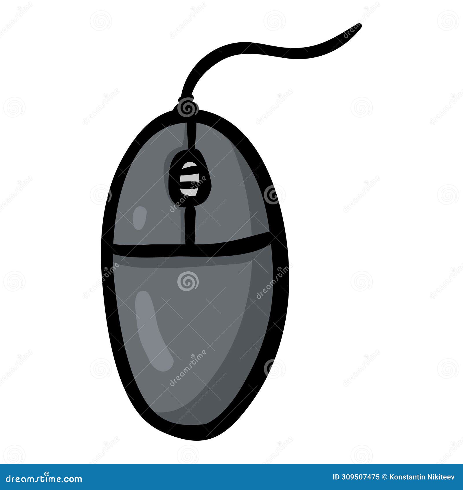 Computer Mouse Vector Color Doodle Icon Stock Vector - Illustration of ...