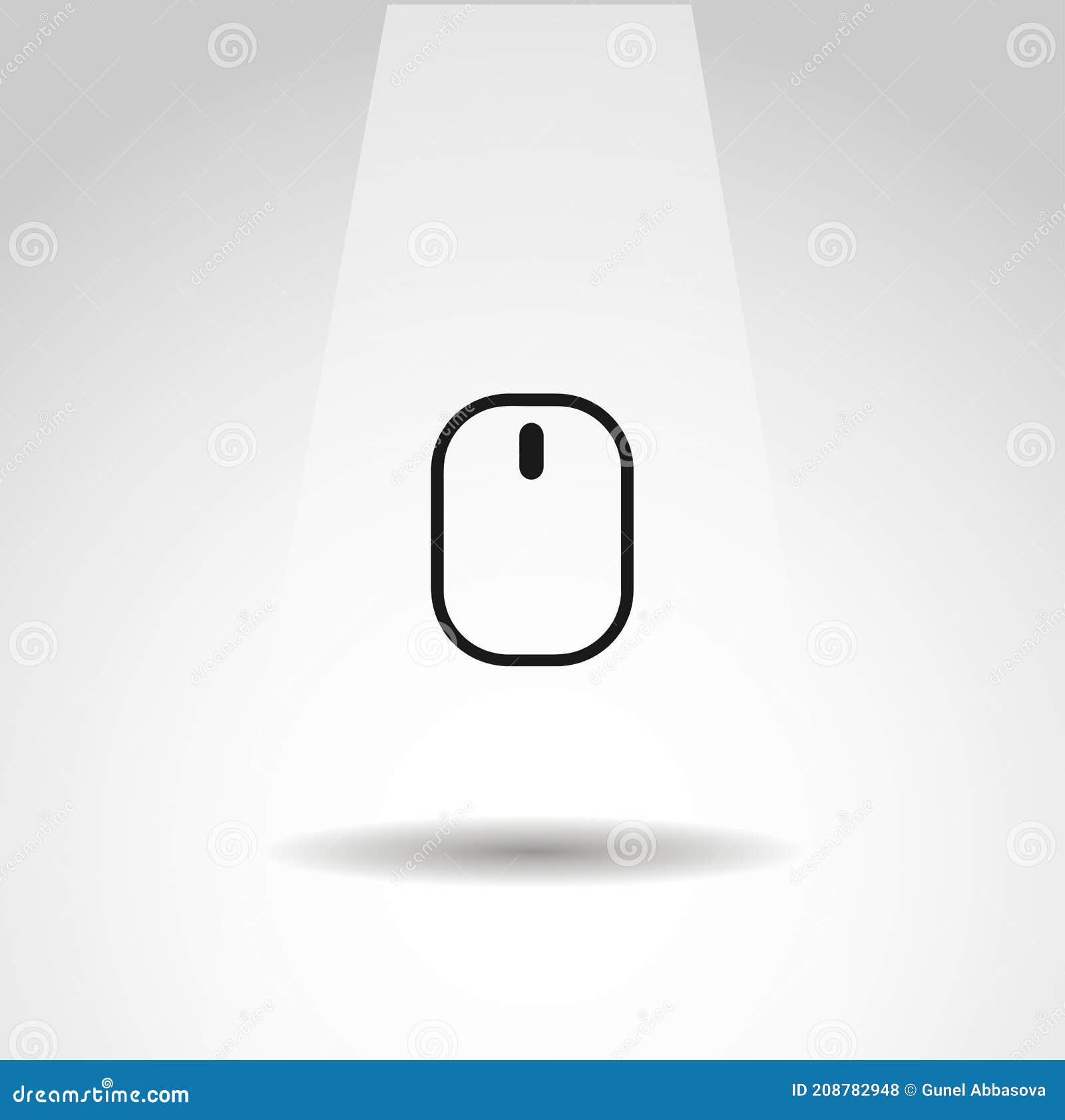 Computer Mouse Vector Icon Mouse Simple Icon Stock Vector ...