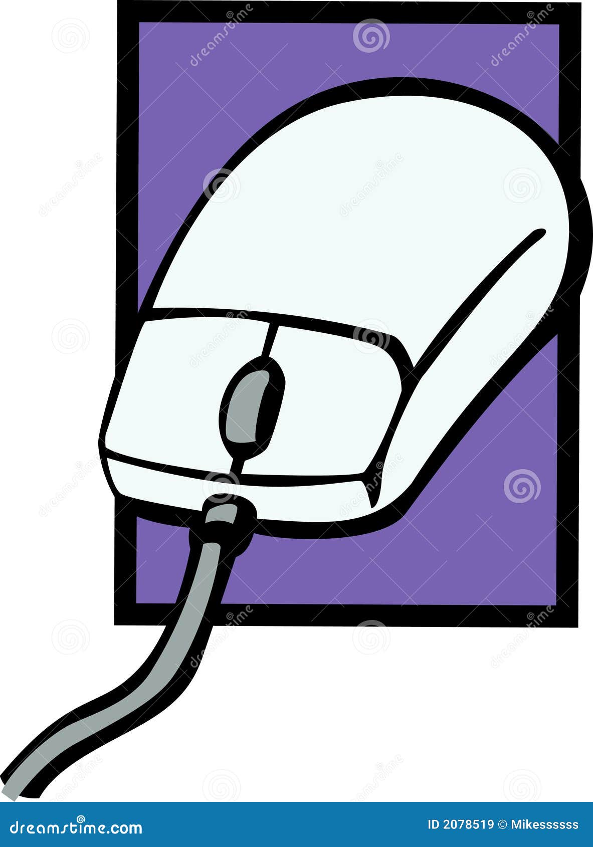 Computer Mouse Vector Illustration Stock Vector - Illustration of ...