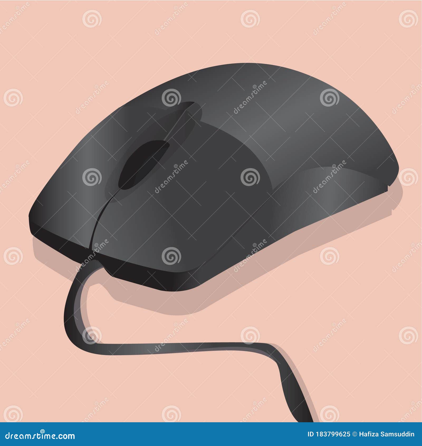 Computer Mouse. Vector Illustration Decorative Background Design Stock ...