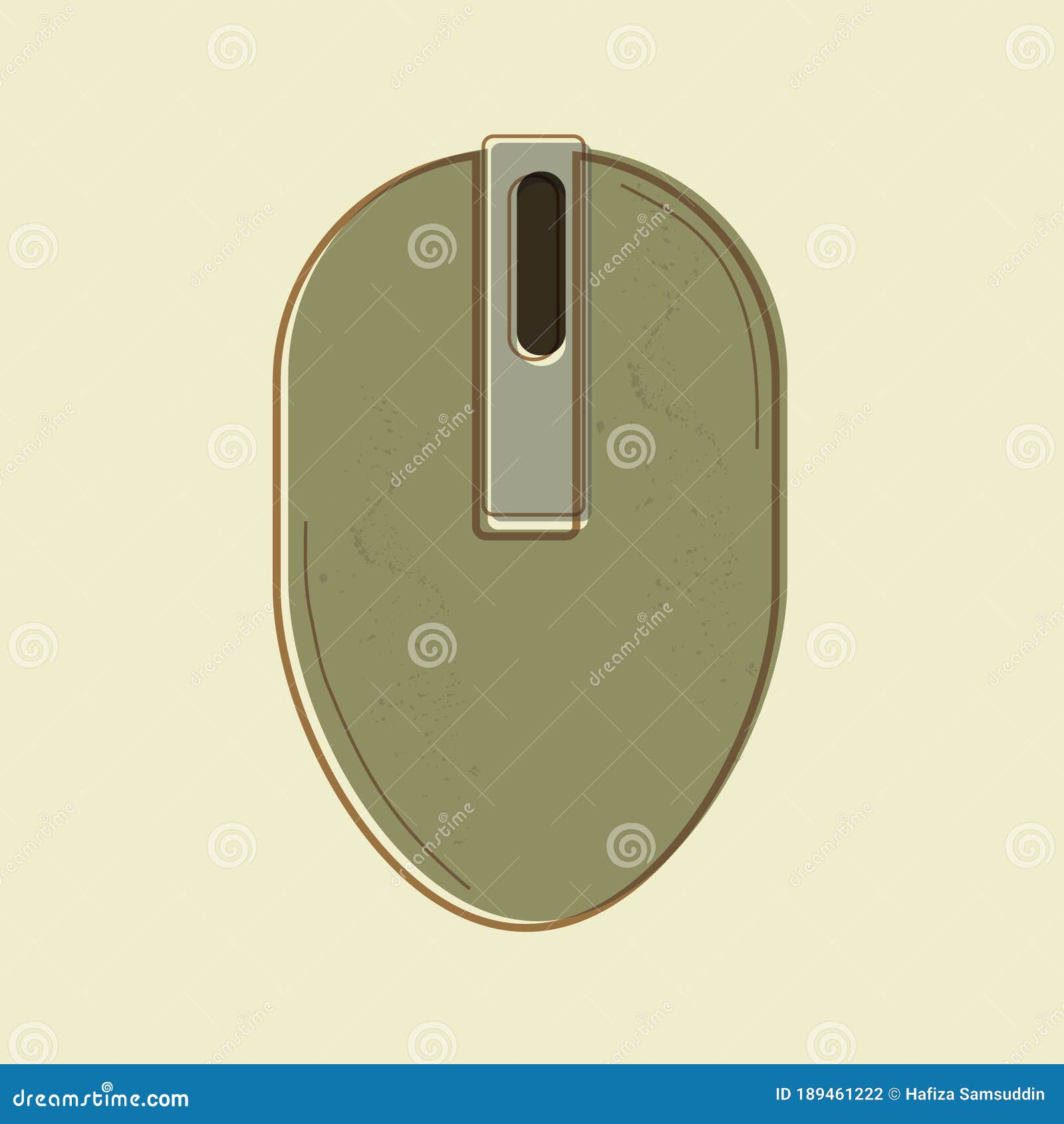 A Computer Mouse. Vector Illustration Decorative Design Stock Vector ...