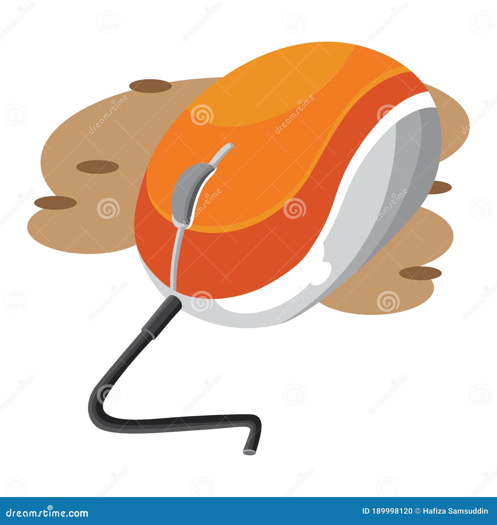 A Computer Mouse. Vector Illustration Decorative Design Stock Vector ...