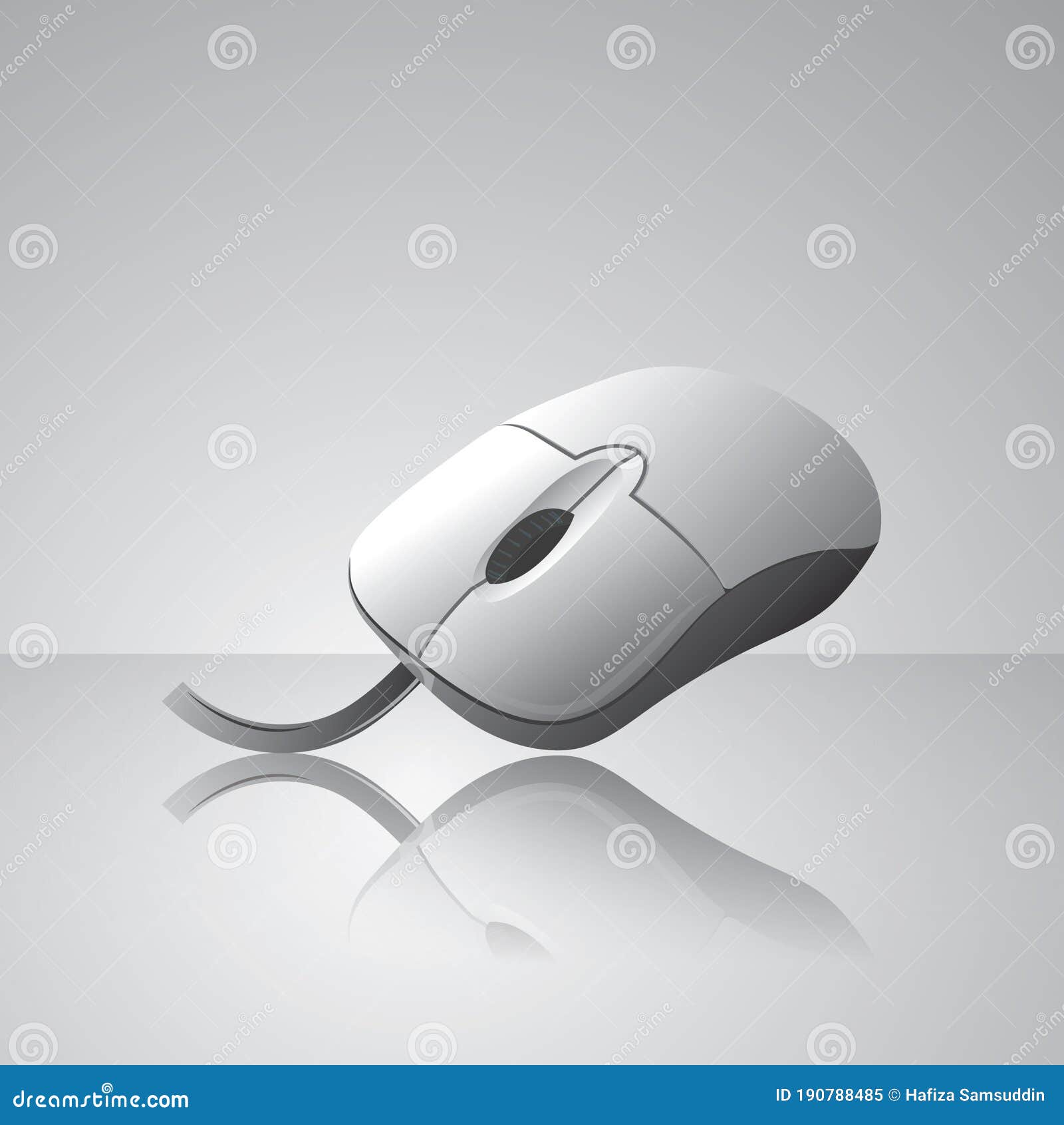 Computer Mouse. Vector Illustration Decorative Design Stock Vector ...