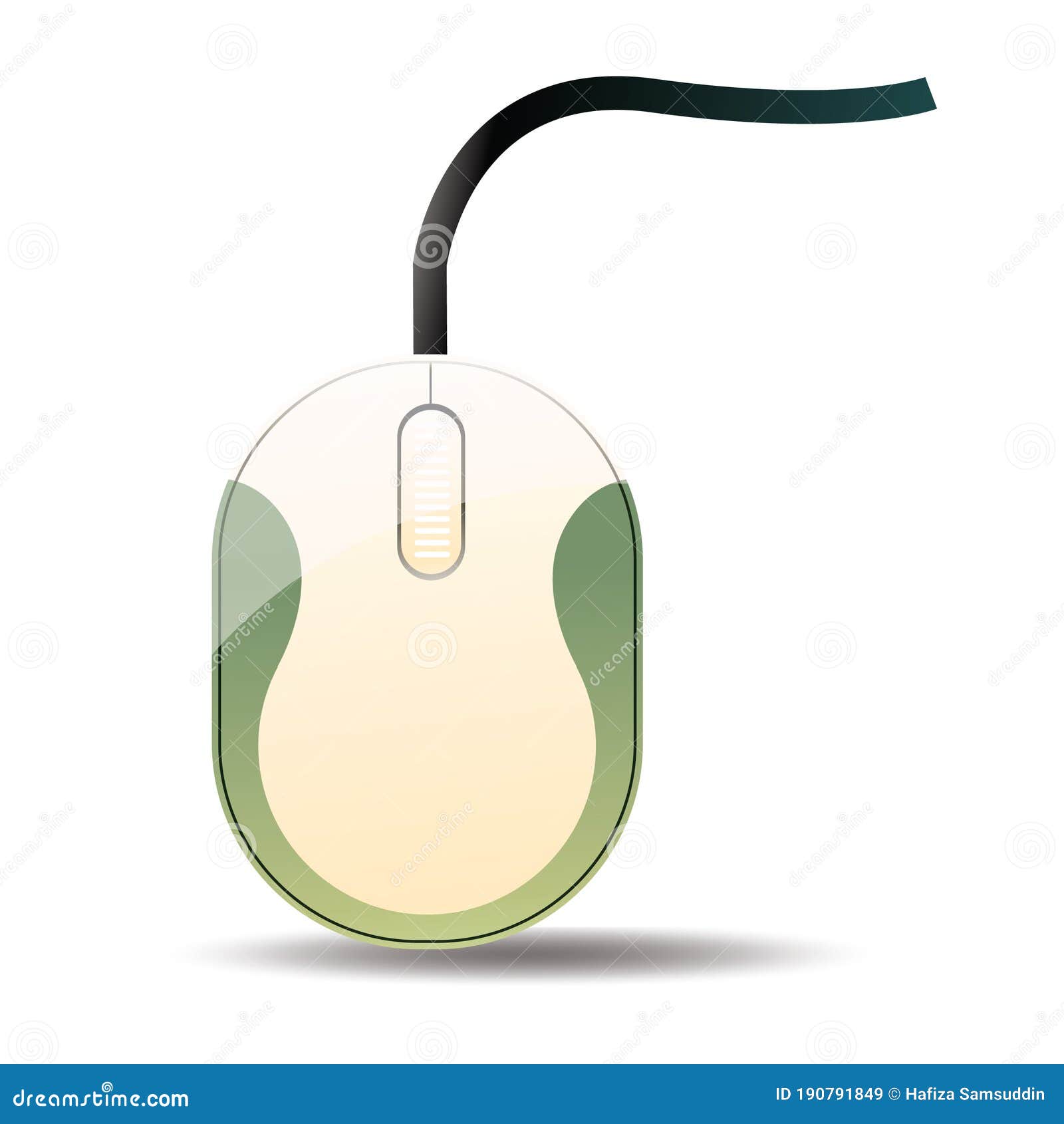 A Computer Mouse. Vector Illustration Decorative Design Stock Vector ...