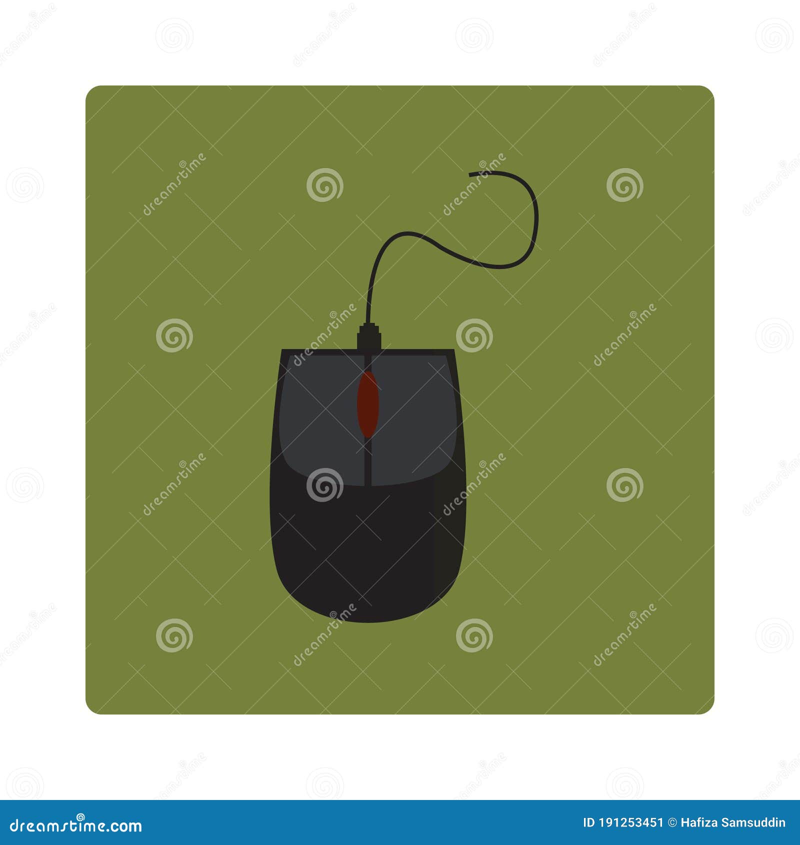 Computer Mouse. Vector Illustration Decorative Design Stock Vector ...