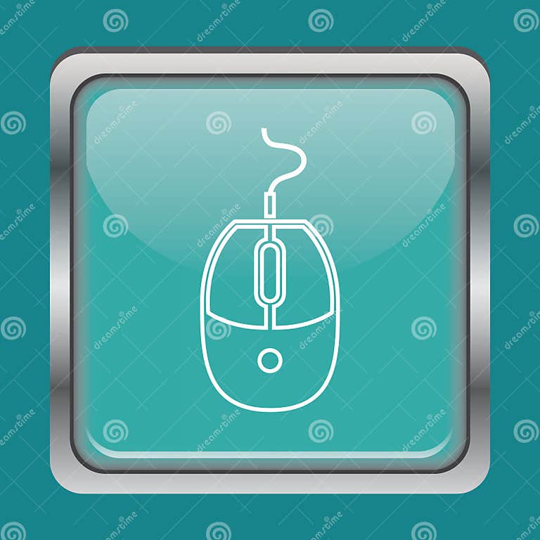 Computer Mouse. Vector Illustration Decorative Design Stock Vector ...