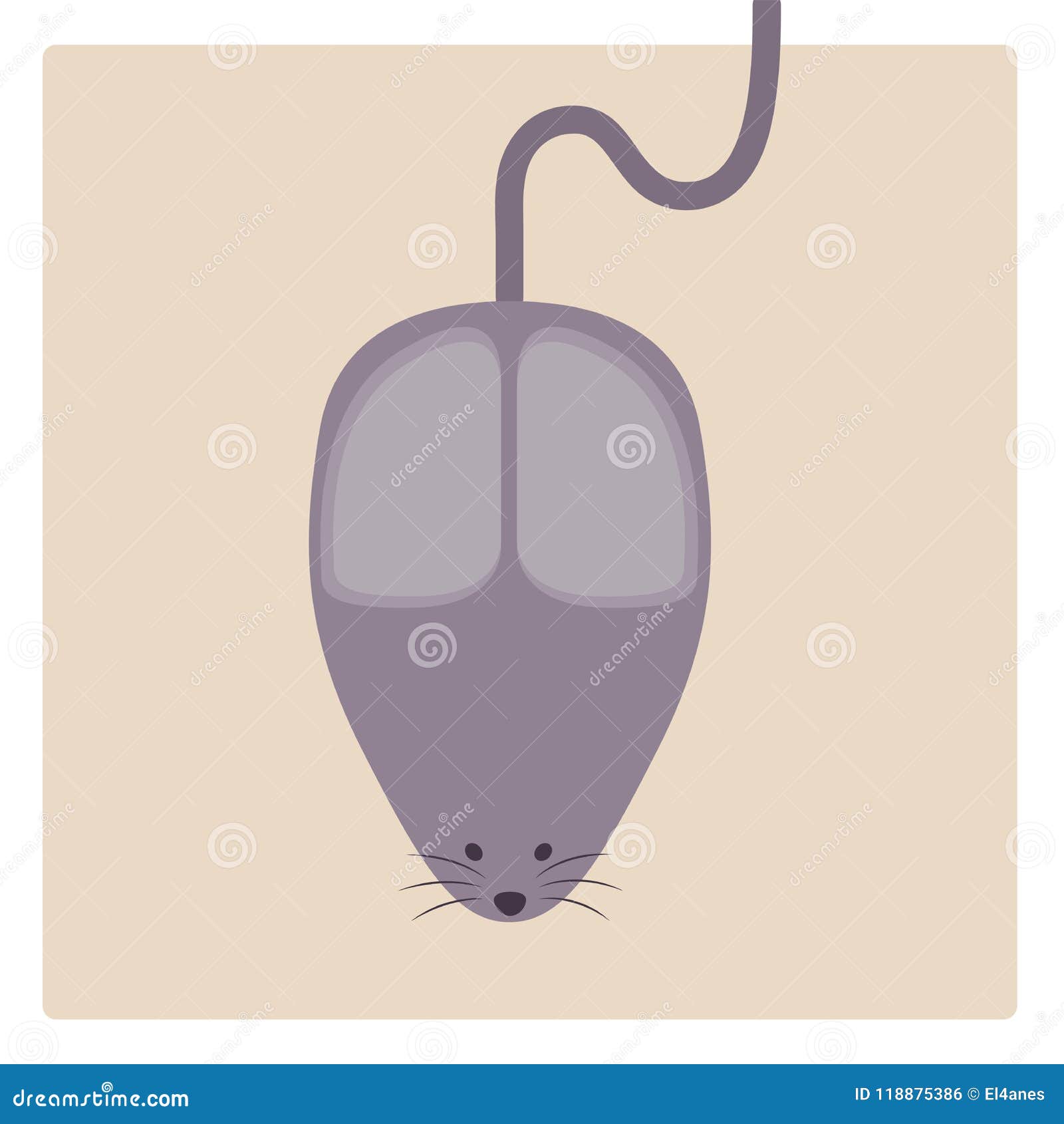 Computer mouse. Vector stock vector. Illustration of icon - 118875386