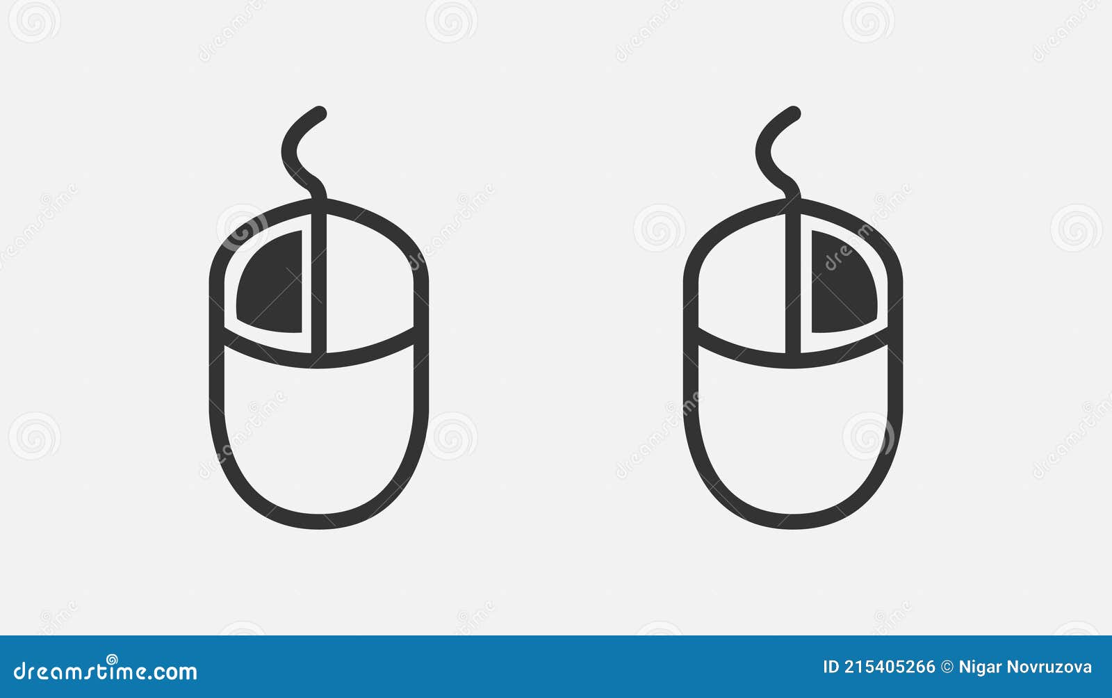 Computer Mouse Vector Isolated Icon Stock Vector - Illustration of ...