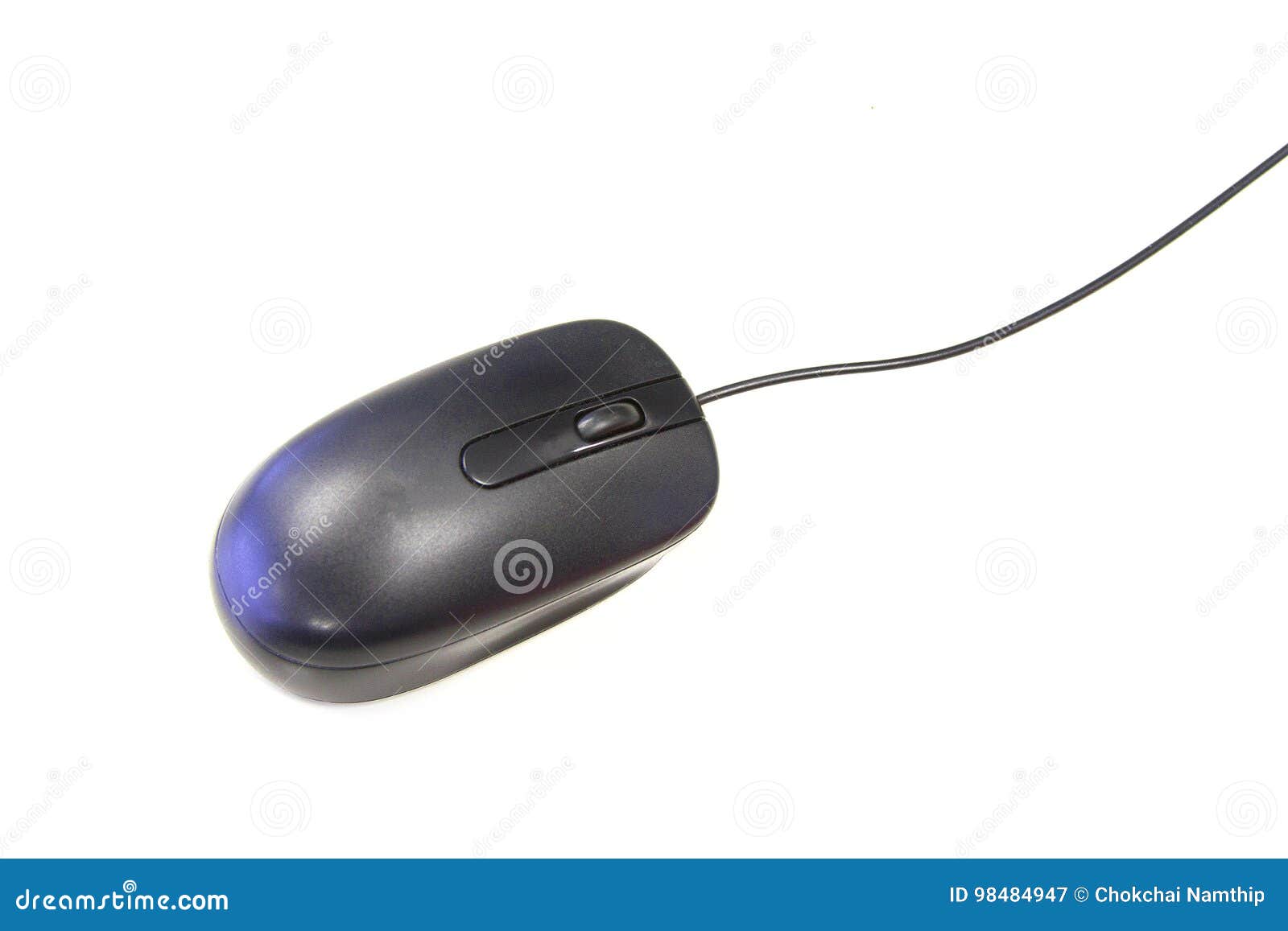 Computer Mouse on White Background Stock Image - Image of scroll ...
