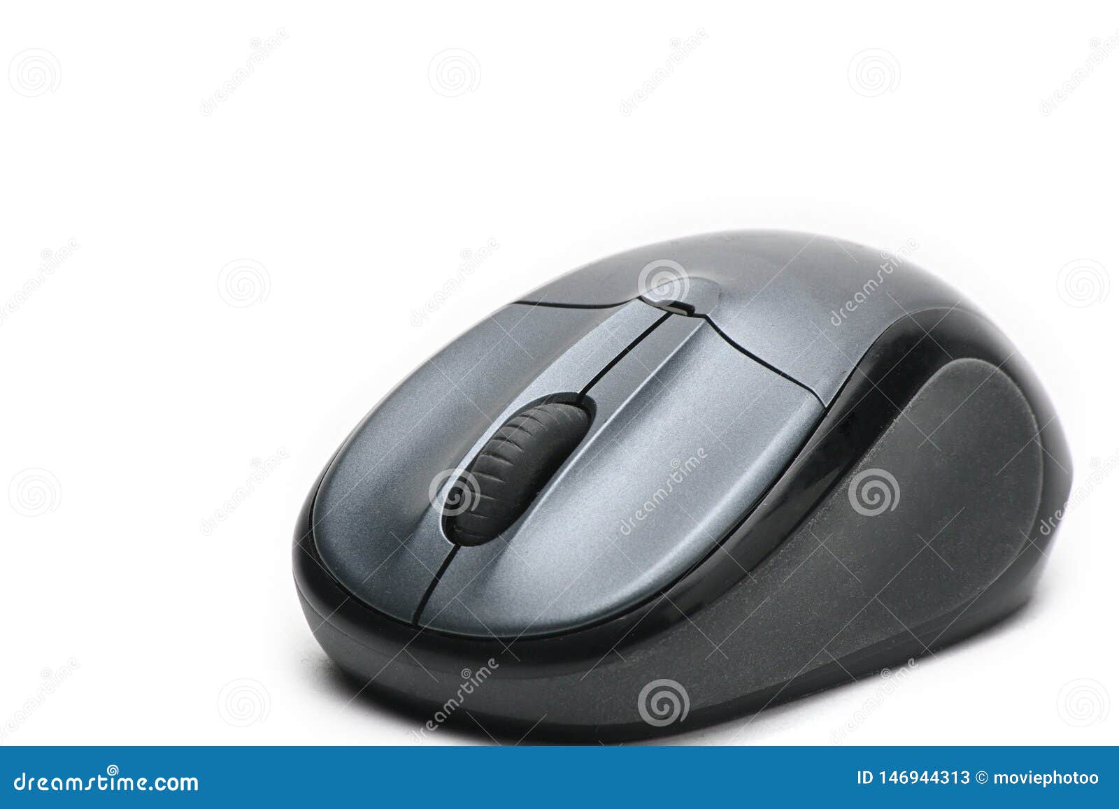 Computer Mouse on White Background Stock Image - Image of click, black ...