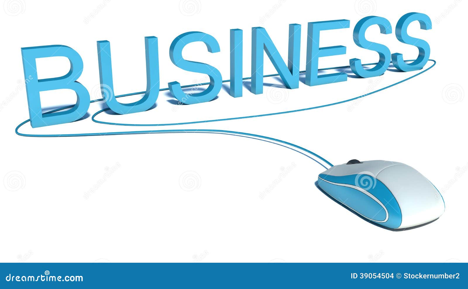 Computer Mouse and Word Business Stock Illustration - Illustration of ...
