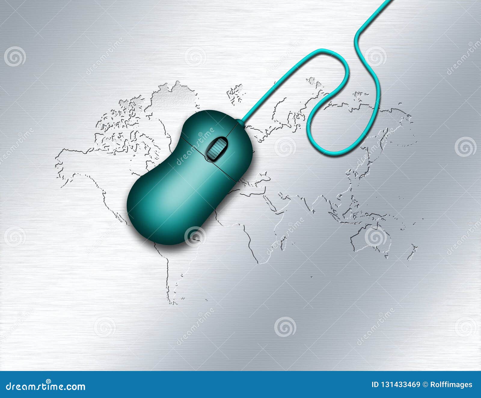 Digital World stock illustration. Illustration of mouse - 131433469