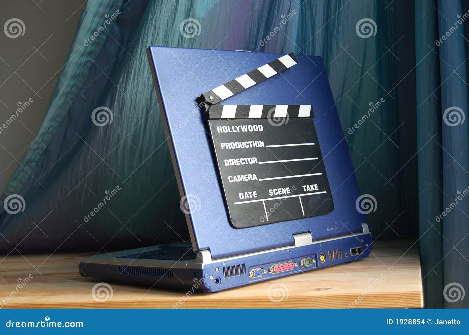Computer movies stock photo. Image of laptop, camera, date - 1928854