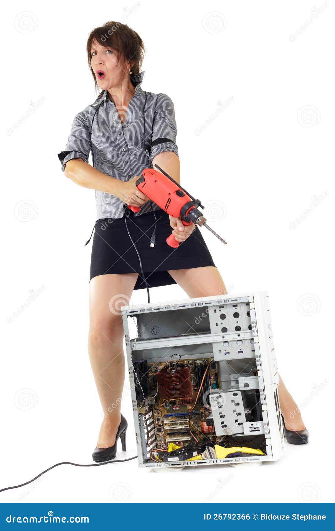 Computer murderer stock photo. Image of depression, businesswoman ...